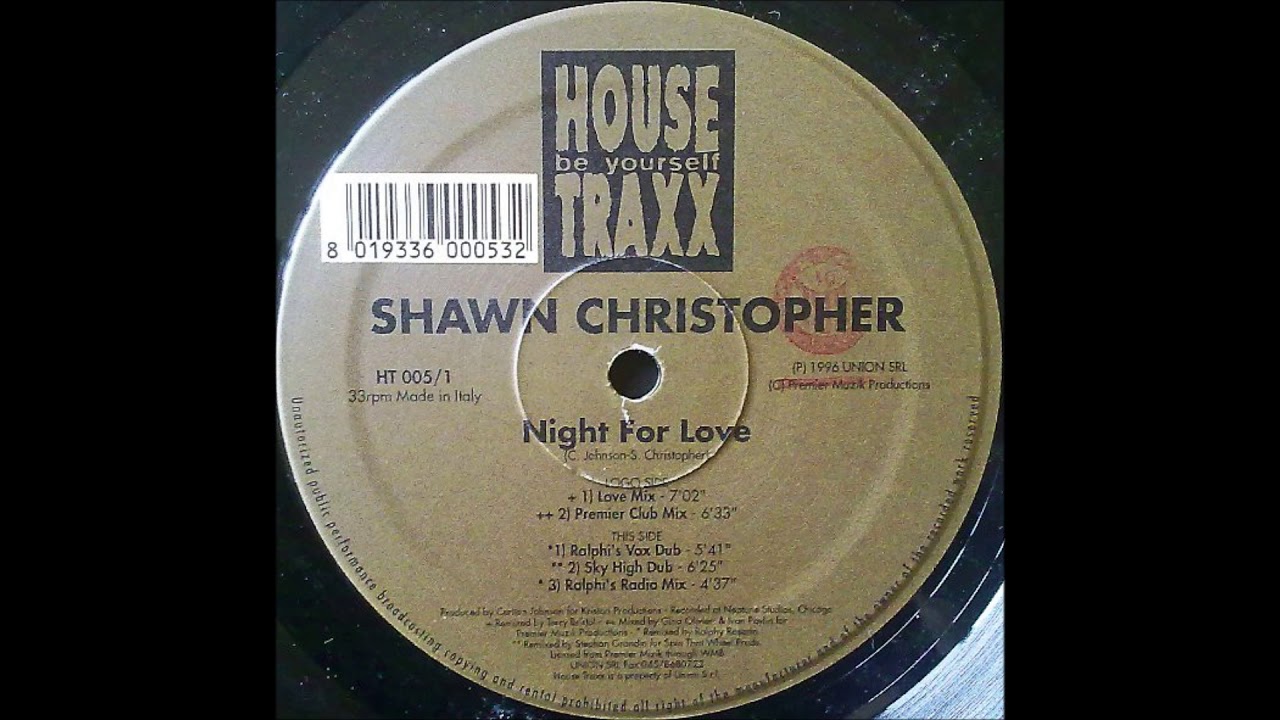 Shawn Christopher - Night For Love (Love Mix) - YouTube