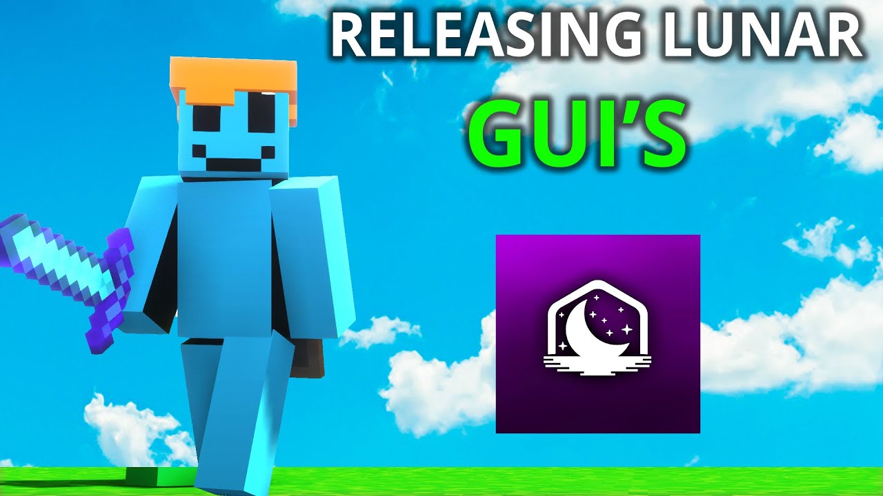 Releasing youtubers lunar client guis - YouTube