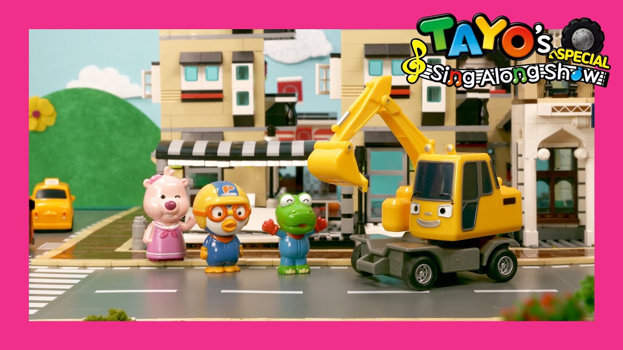 Strong Heavy Vehicles Song l Excavator Poco's Morning l Car Songs l Toy ...