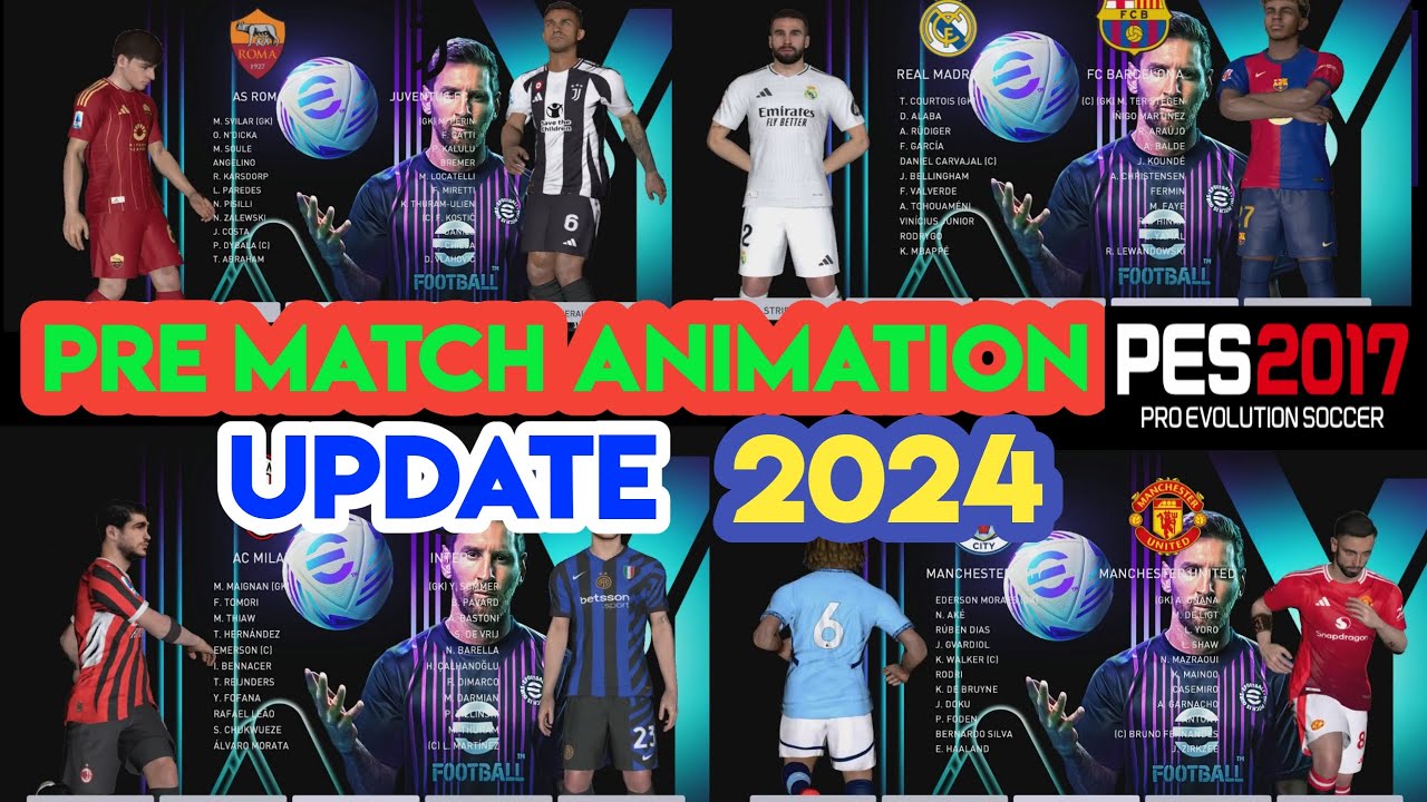 PES 2017 Pre-Match Animation Update 2024 - YouTube