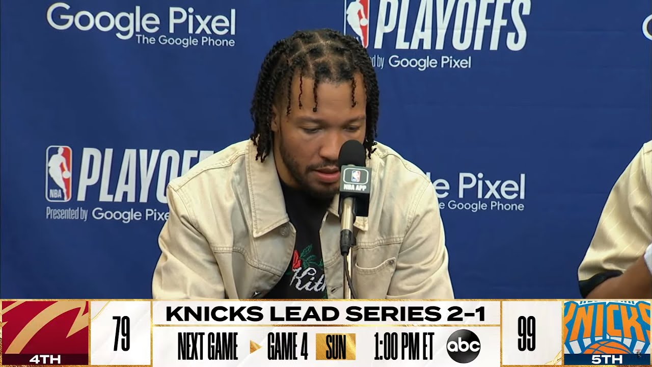 New York Knicks and Cleveland Cavaliers | NBA Playoffs Game 3 Post Game ...