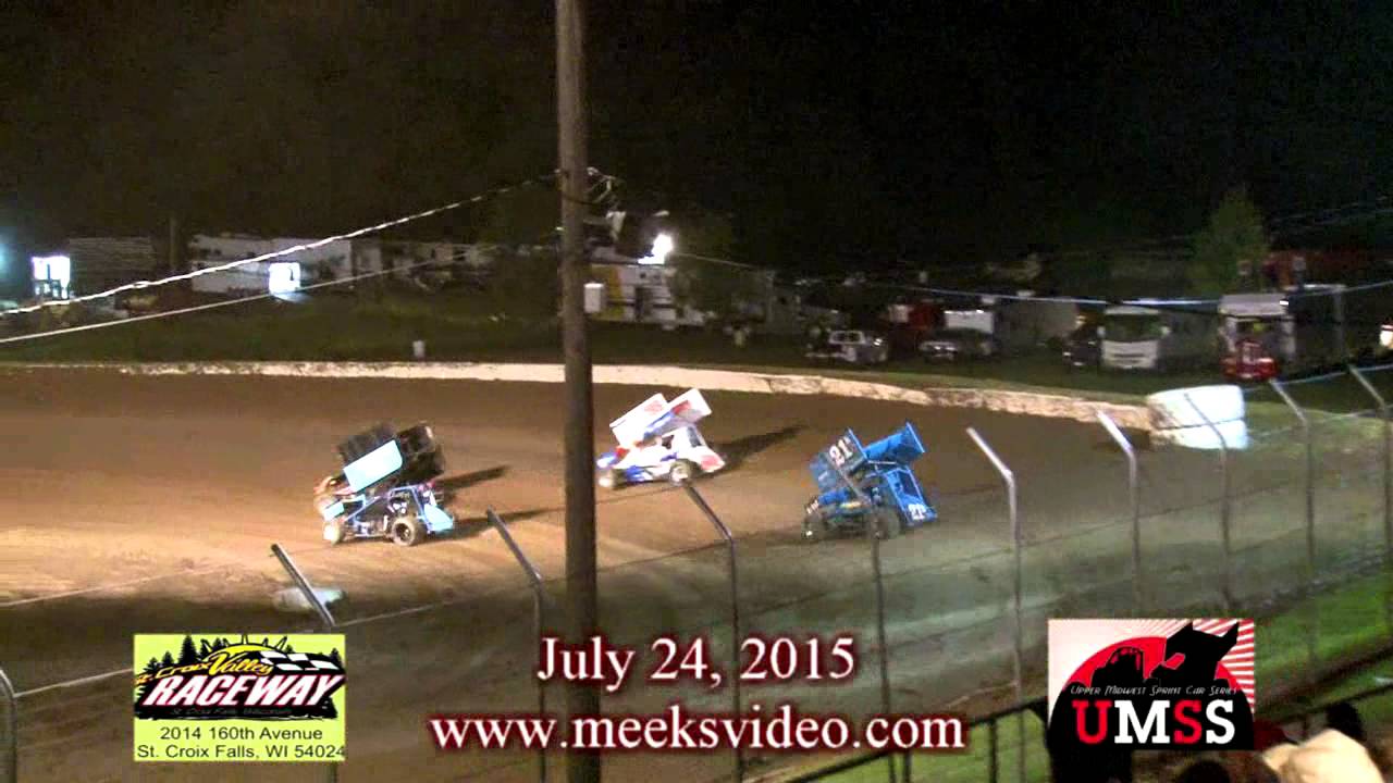 July 24, 2015 UMSS Sprints St. Croix Valley Raceway - YouTube