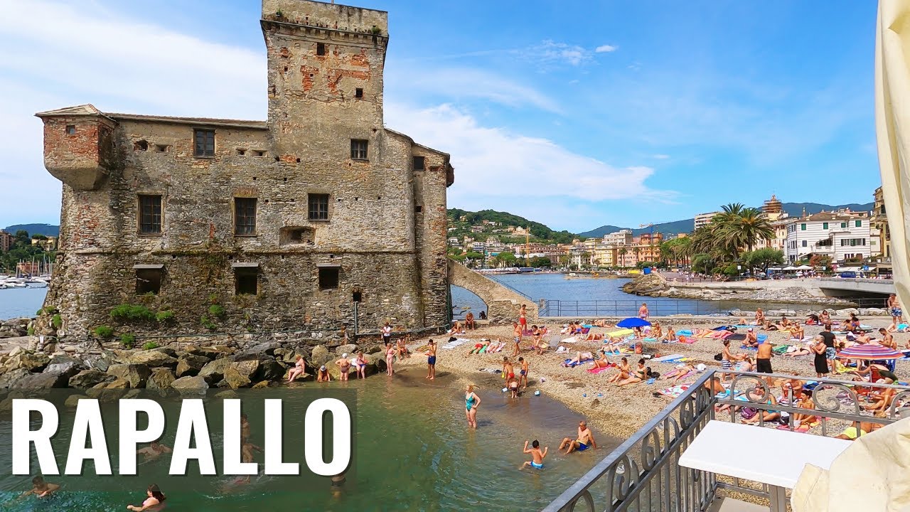 RAPALLO (Liguria) Italy walking tour in 4k ☀️ Ultra HD - YouTube