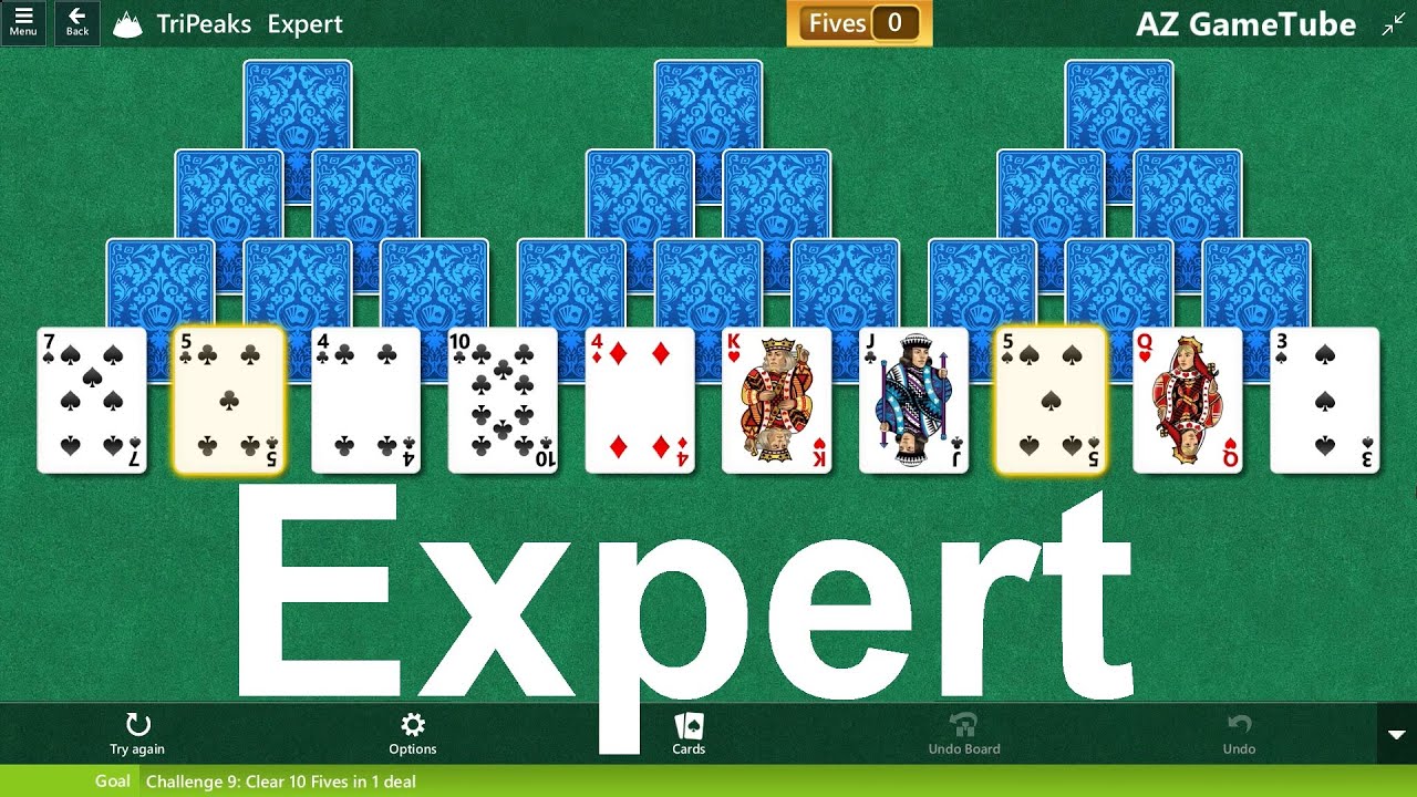 Microsoft Solitaire Collection 【TriPeaks Expert Gameplay #239】 Amazing ...