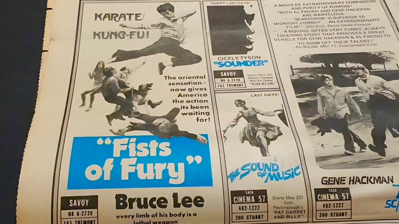 1970’s Bruce Lee Newspaper Movie Advertisements (2025) - YouTube