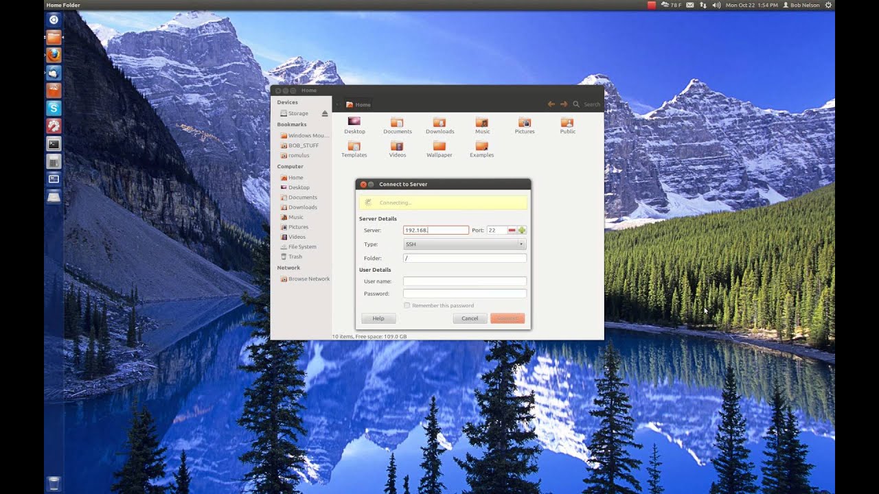How to connect to a remote machine using Ubuntu. - YouTube