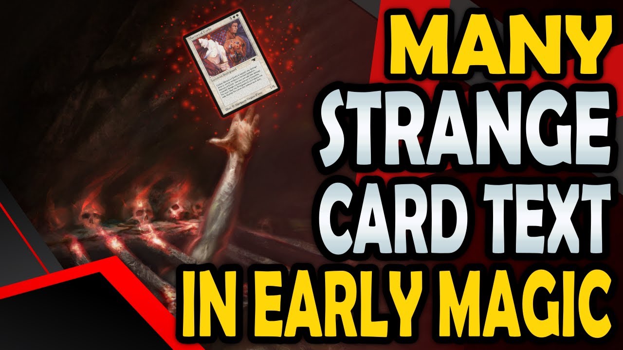 Unknown Side of MtG - Weird Magic Effect Text (From Antiquities and ...