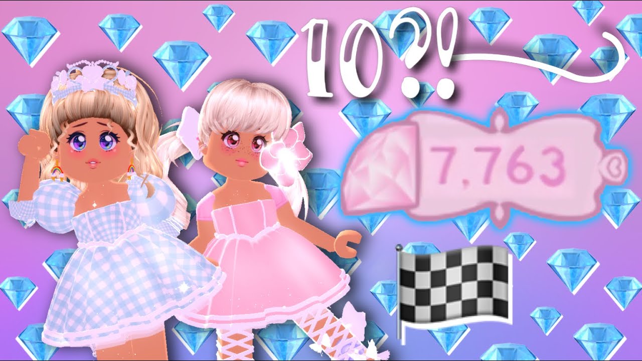 HOW MANY DIAMONDS CAN WE EARN IN 10 MINUTES!? RACE // Royale High ...