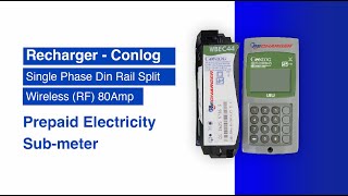 Recharger Hex Single Phase Din Rail Split Wireless Plc 80amp Prepaid ...