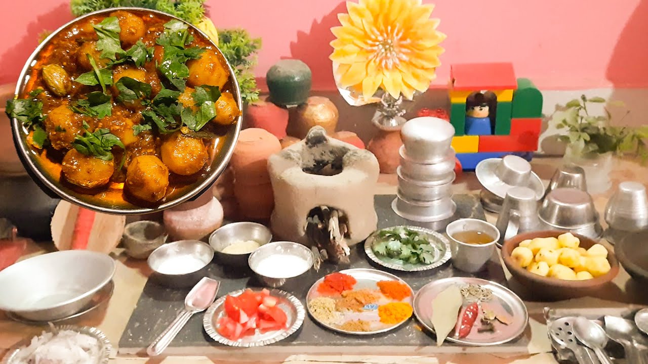 Dam Aloo Recipe | Miniature Dam Aloo Recipe | Mini Cooking - YouTube