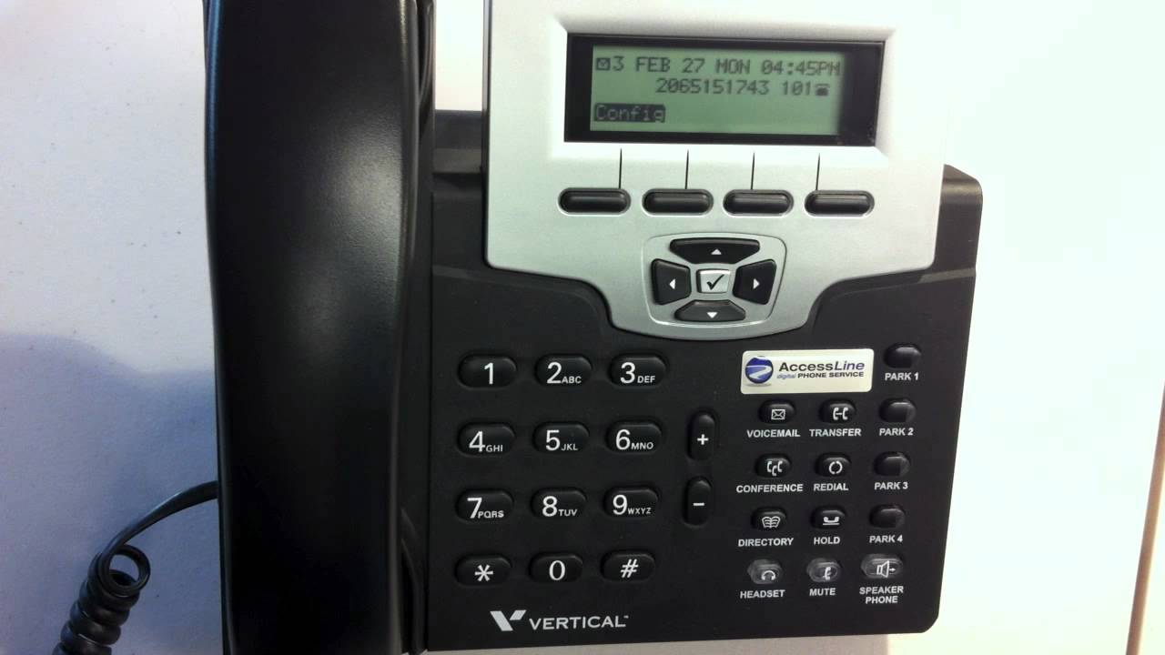 Vertical 2 Line Phone - Transferring A Call - YouTube