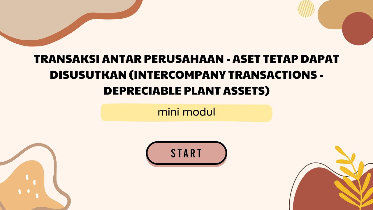 Intercompany Transactions Depreciable Plant Assets - Kelompok 10 - YouTube