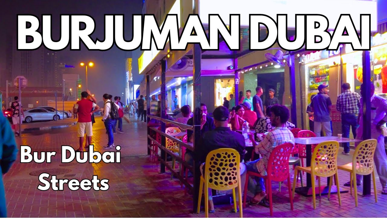 Dubai Night Walk, Bur Dubai Streets, Burjuman Mall - YouTube