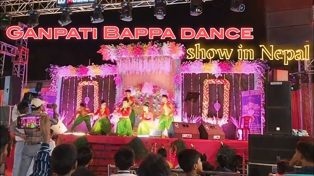 Ganpati Bappa dance show in Nepal 🕺 @arghomiddya #dance - YouTube