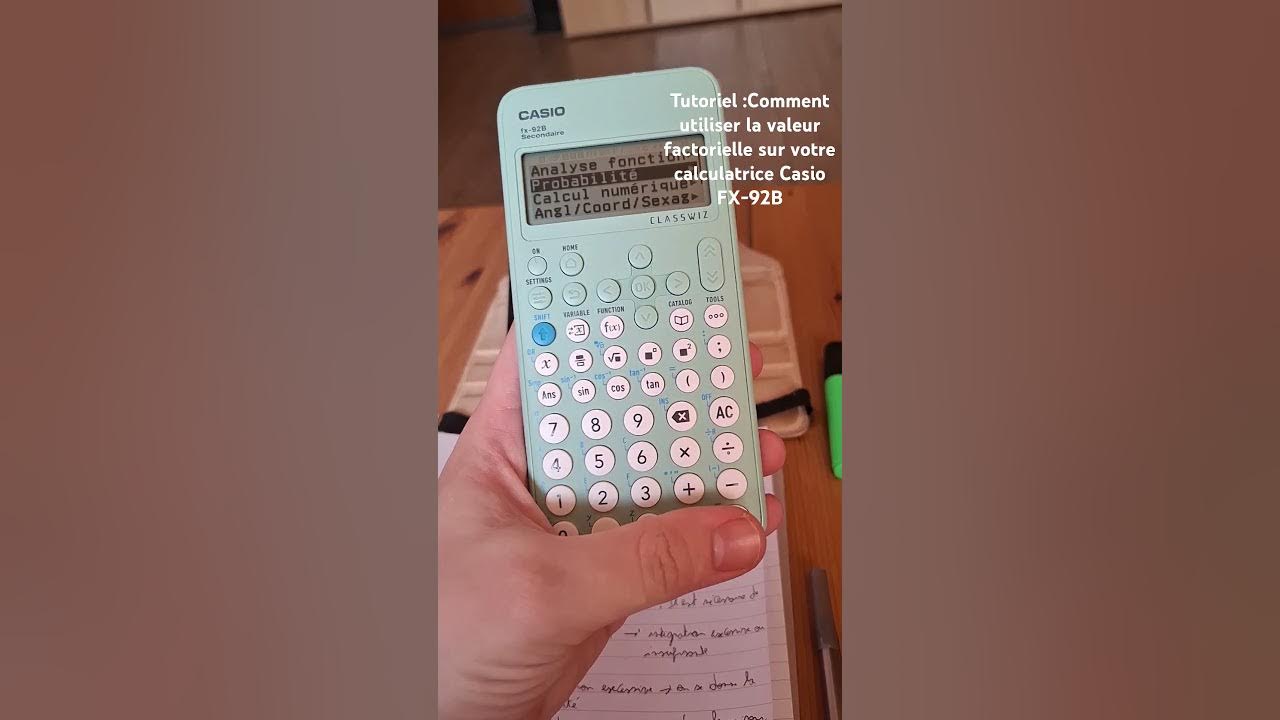 Tutoriel: Utiliser la valeur factorielle sur la calculatrice Casio FX-92B - YouTube