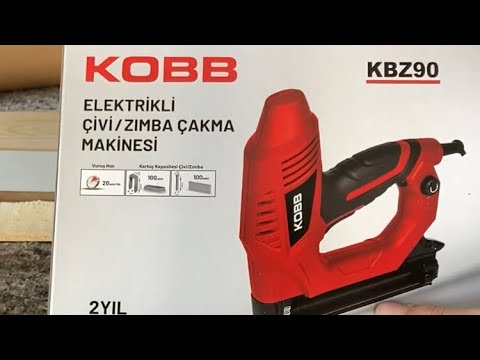Kobb elektrikli çivi ve zımba tabancası çivi tabancası inceleme