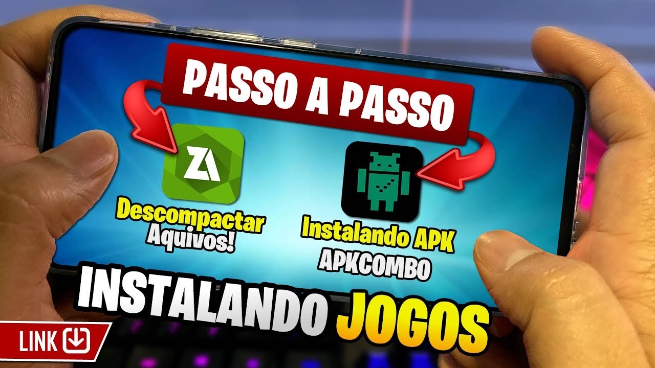 Passo a Passo, Como usar o APKCombo e ZArchiver para instalar jogos no ...