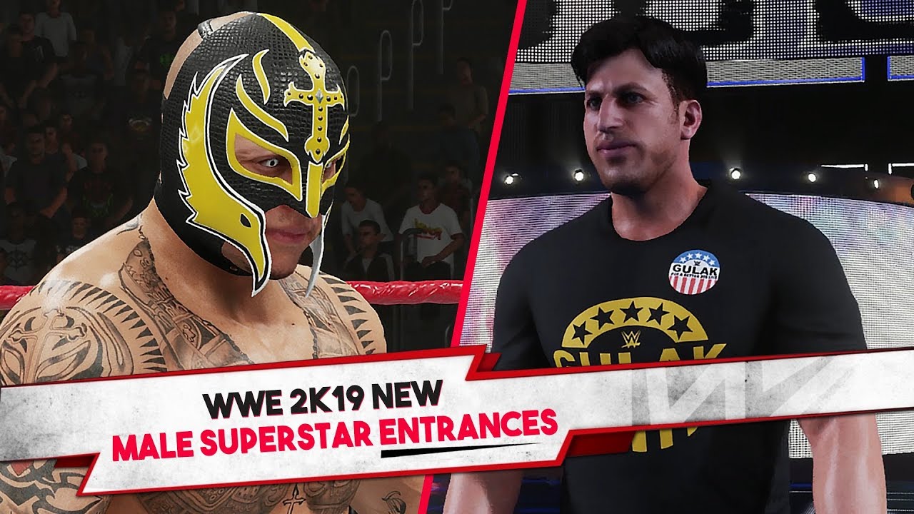 WWE 2K19 All DEBUTING/Returning Male Singles Entrances (20+ Characters ...