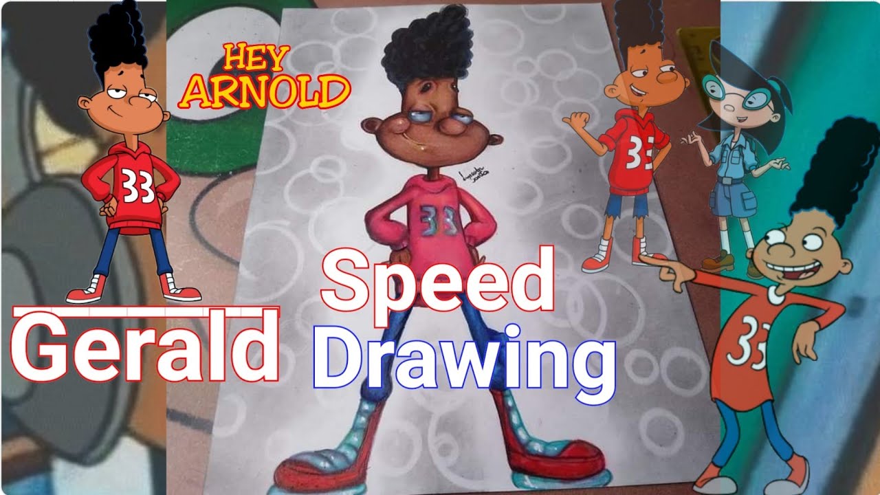 Desenhando Gerald [Hey Arnold] -Speed Drawing #heyarnold - YouTube