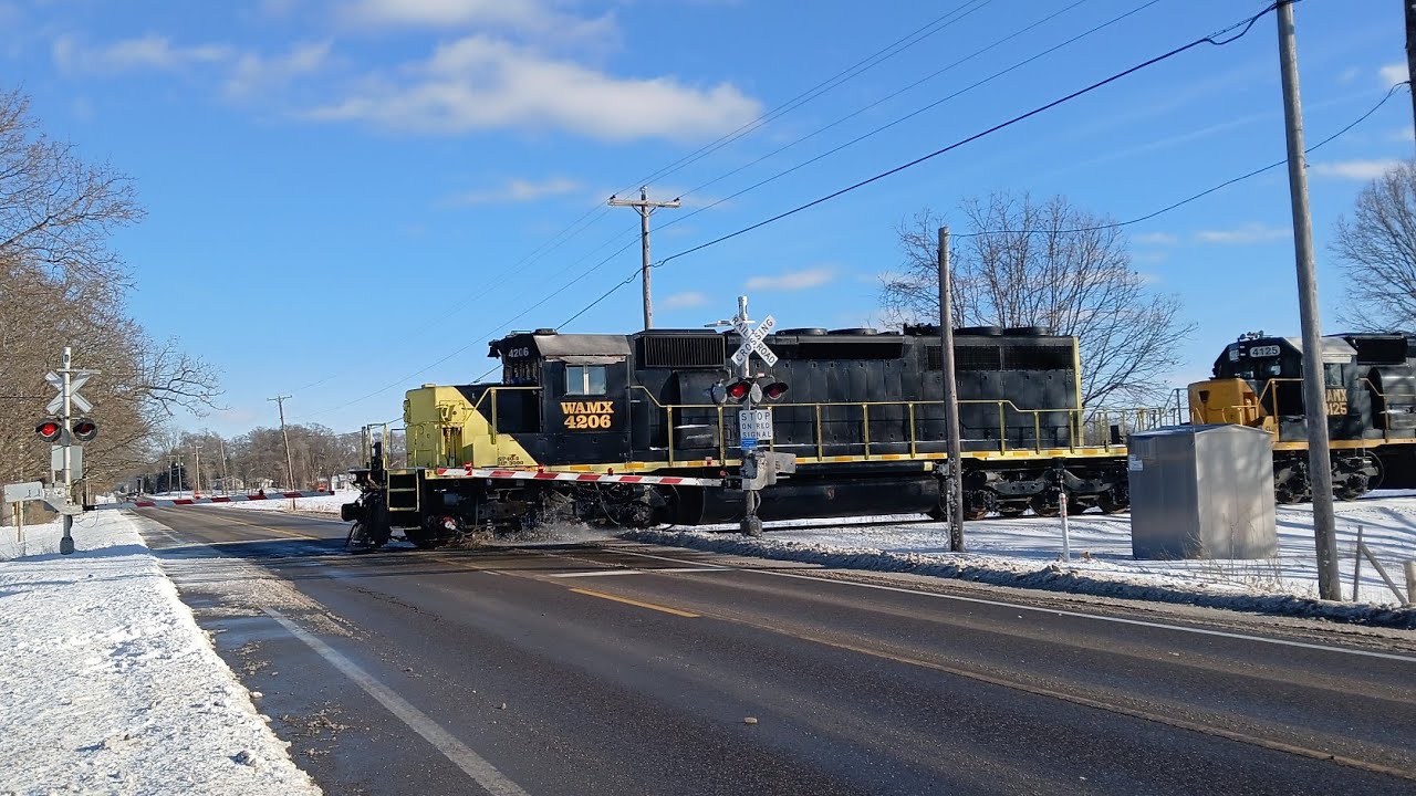 grand elk railroad freight train 451 first train video of 2026 1/2/26 ...