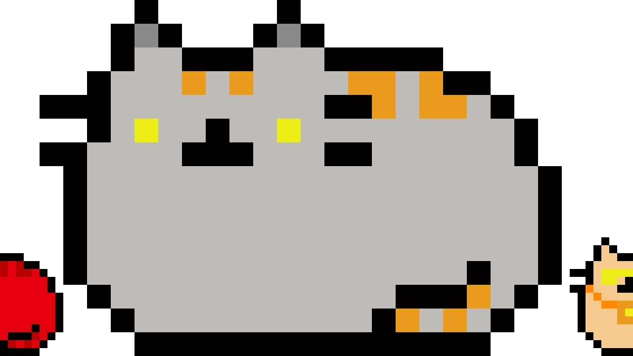 Pusheen Everywhere Pixel Art Timelapse - YouTube
