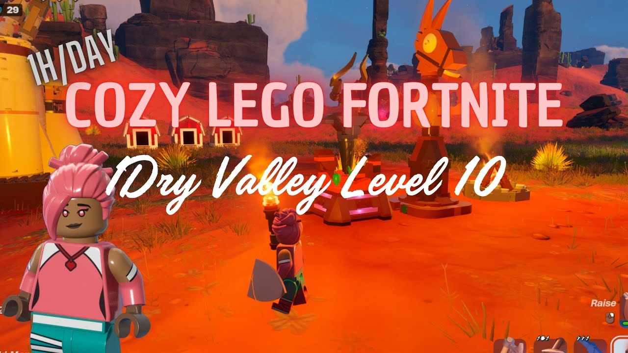 Cozy Lego Fortnite 1h/day - Episode 15 - Dry Valley Level 10 - YouTube