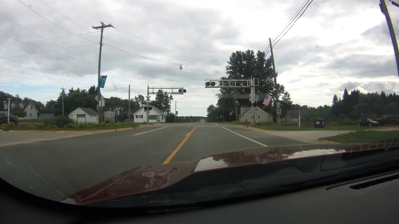 Drive through Engadine Michigan on the Hiawatha Trail 08-26-2016 - YouTube