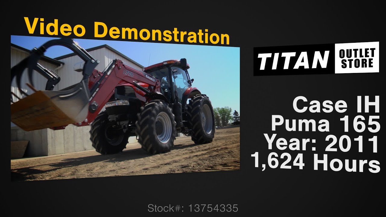Case IH Puma 165CVT w/L770 loader - 1624 hrs, Cab Susp Tractor Sold on ...