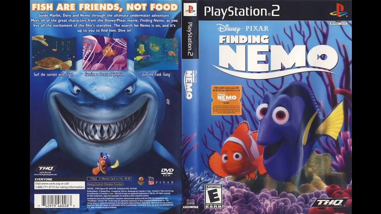 Disney Pixar Finding Nemo (PS2) - Level 2 - Field Trip - Walkthrough ...