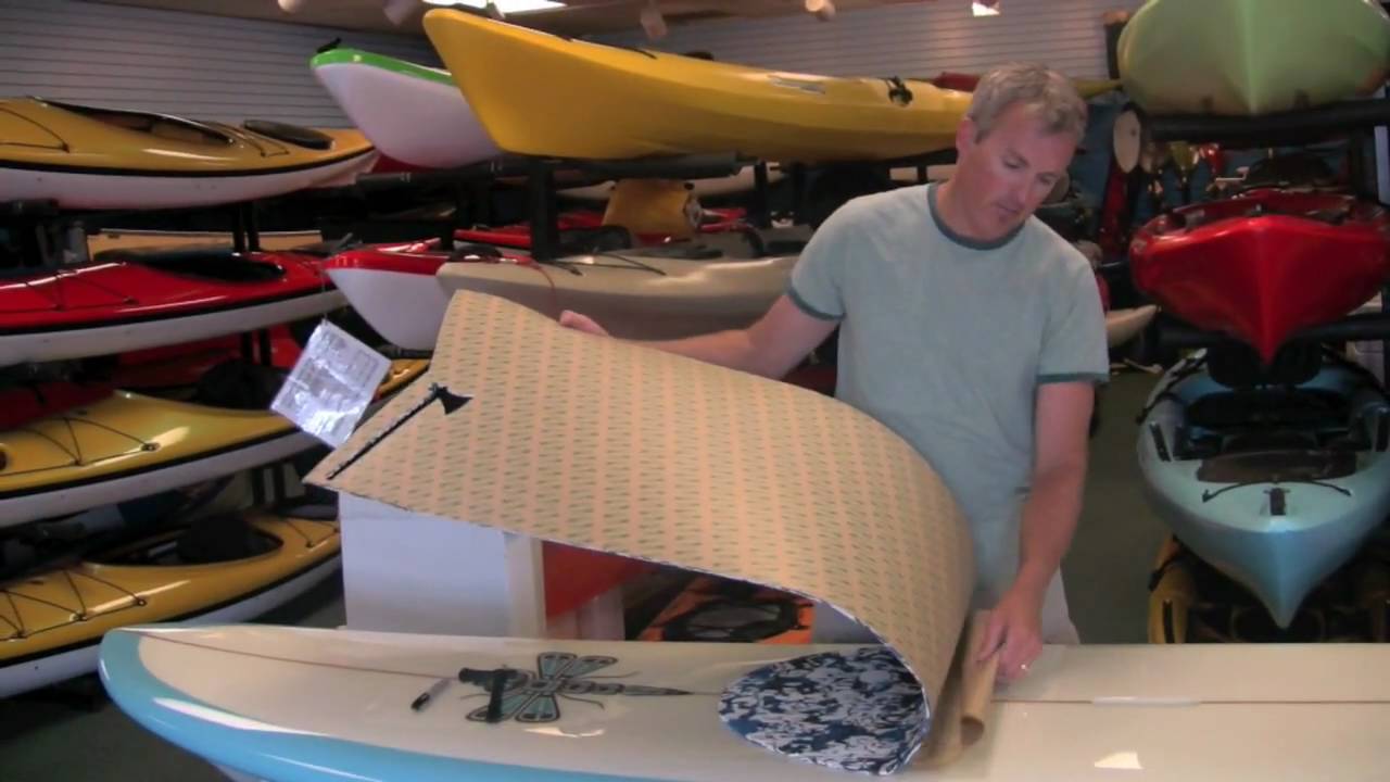 How to Install a Tomahawk SUP Deck Pad - YouTube
