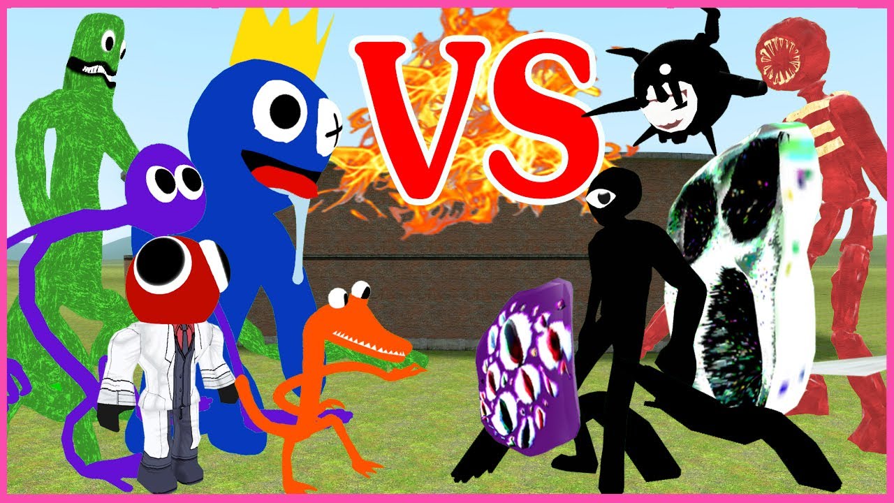 GMOD Garry's Mod ตัวละคร Doors ใน แกรี่ มอด Vs rainbow friends Garry's Mod - YouTube