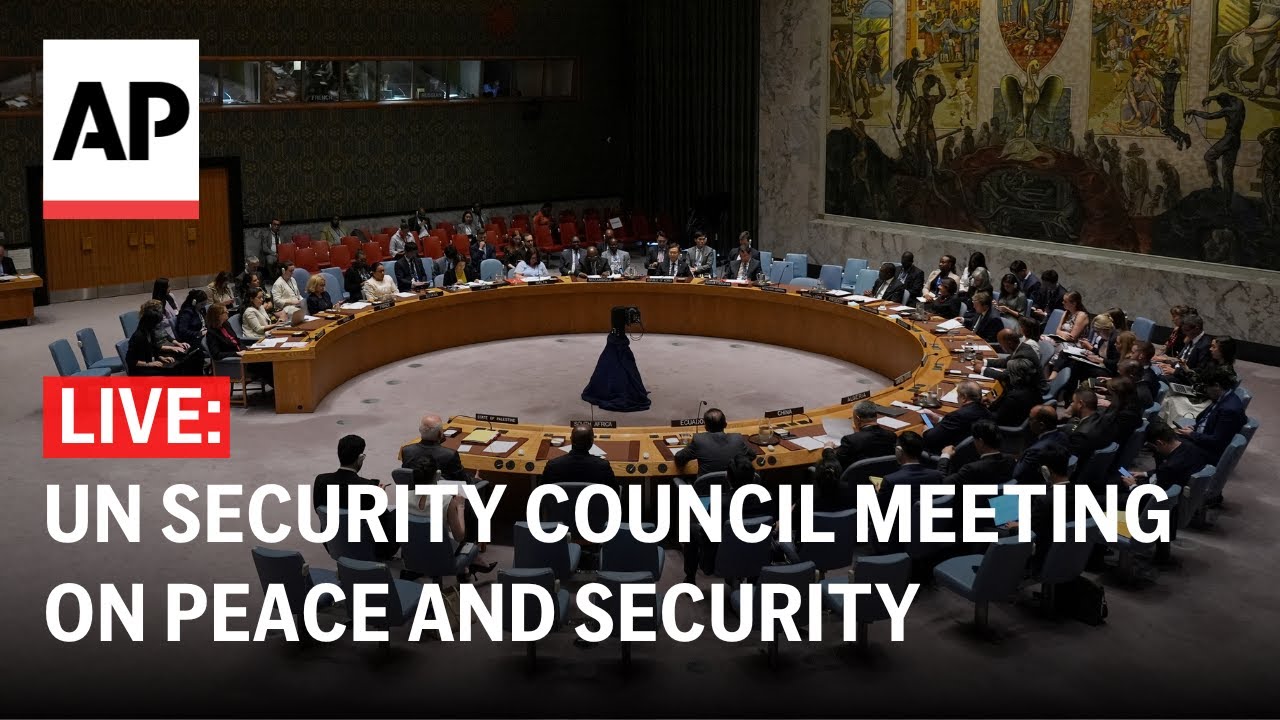 LIVE: UN Security Council meeting on international peace and security ...