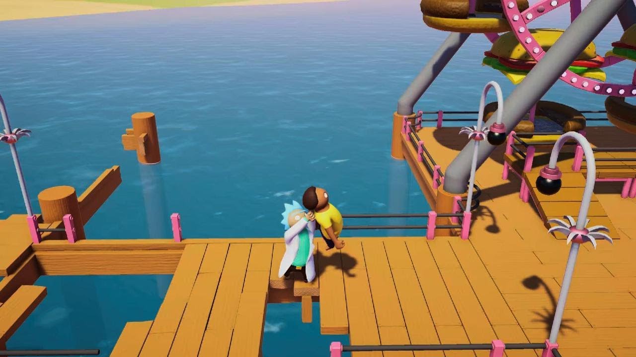 Rick and Morty go to the FERRIS WHEEL in Gang Beasts! - YouTube