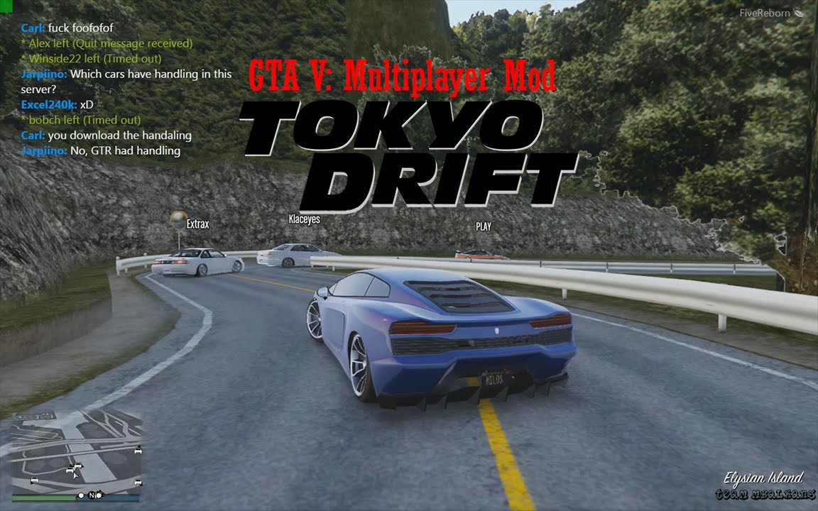 GTA V| FiveReborn - Custom Map Load - Tokyo Drift - YouTube