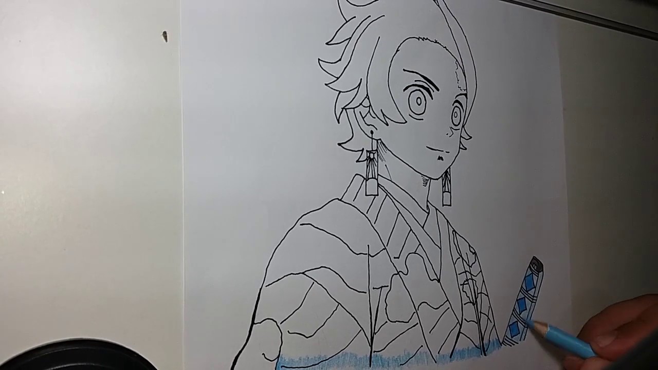 Drawing Tanjiro Kamado - Demon Slayer: Kimetsu No Yaiba | Fan Art - YouTube