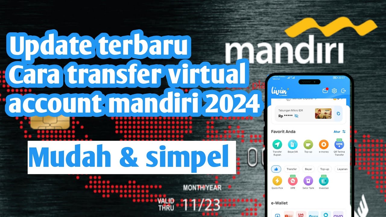 update terbaru CARA BAYAR VIRTUAL ACCOUNT MANDIRI 2024 - YouTube