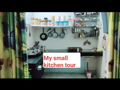 My Small Non Modular kitchen ideas | Small Indian Kitchen Tour | Indian ...
