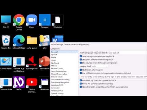 Cara setting dan instal NVDA 2023 secara mandiri - YouTube