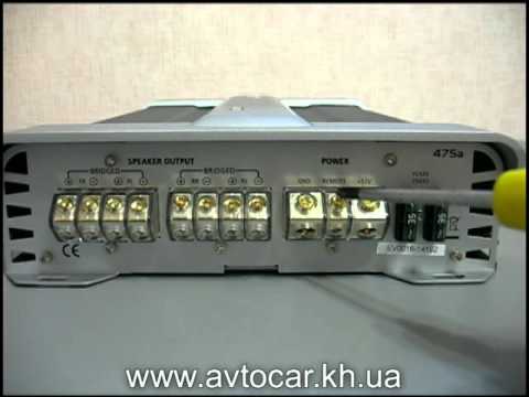 Видеообзор усилителя Infinity 475a - YouTube