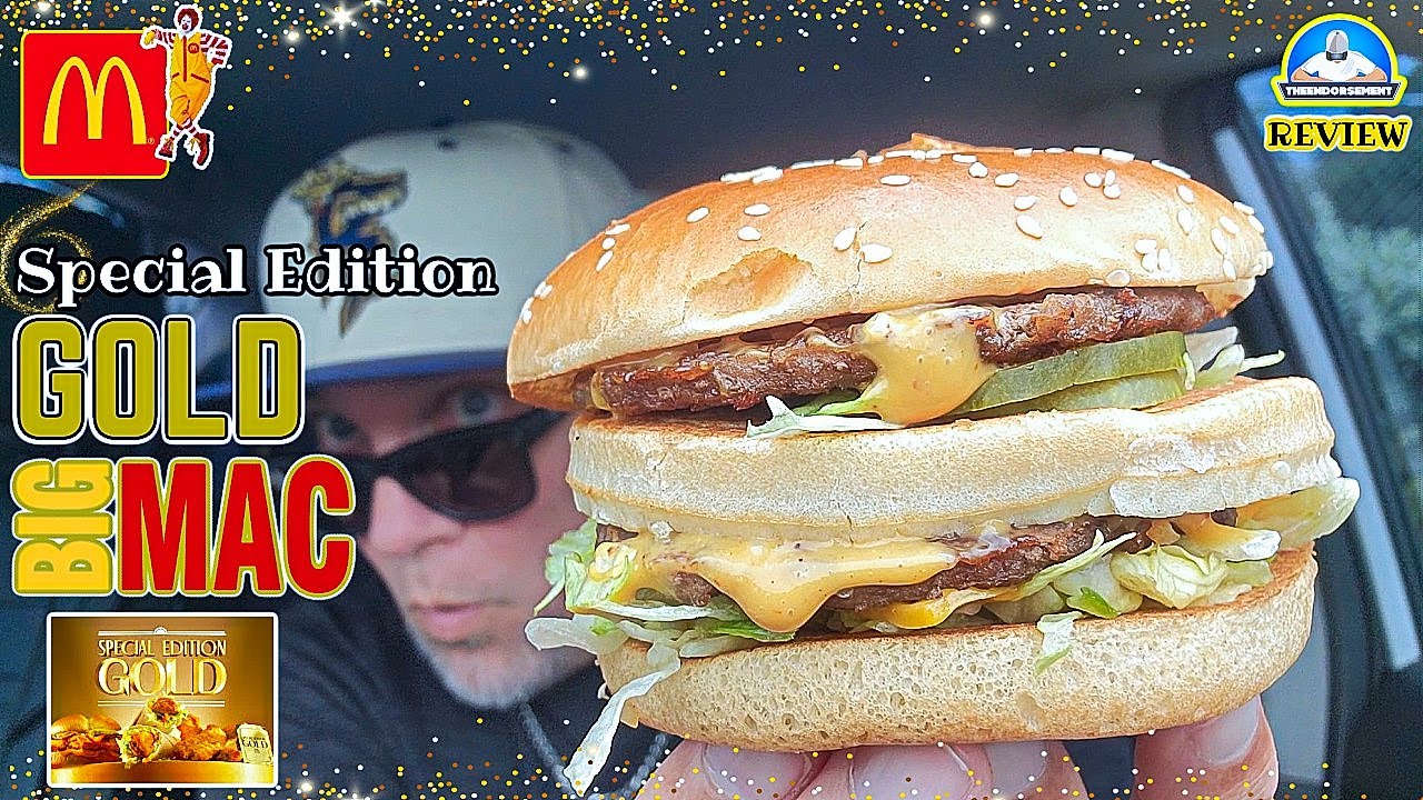 McDonald's® Special Gold Big Mac Review! 🥇🍔 | Fast Food Mash-Up ...