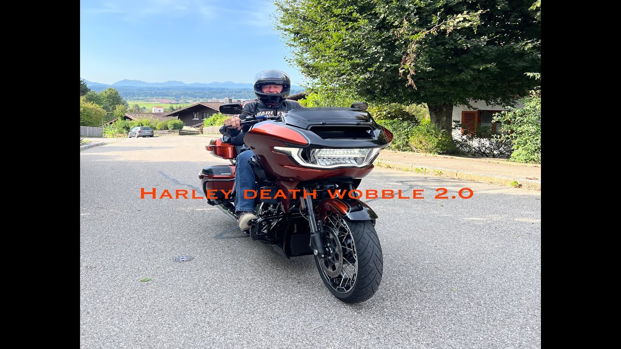 Death Wobble on a Harley Touring Motorcycle 2.0 - YouTube