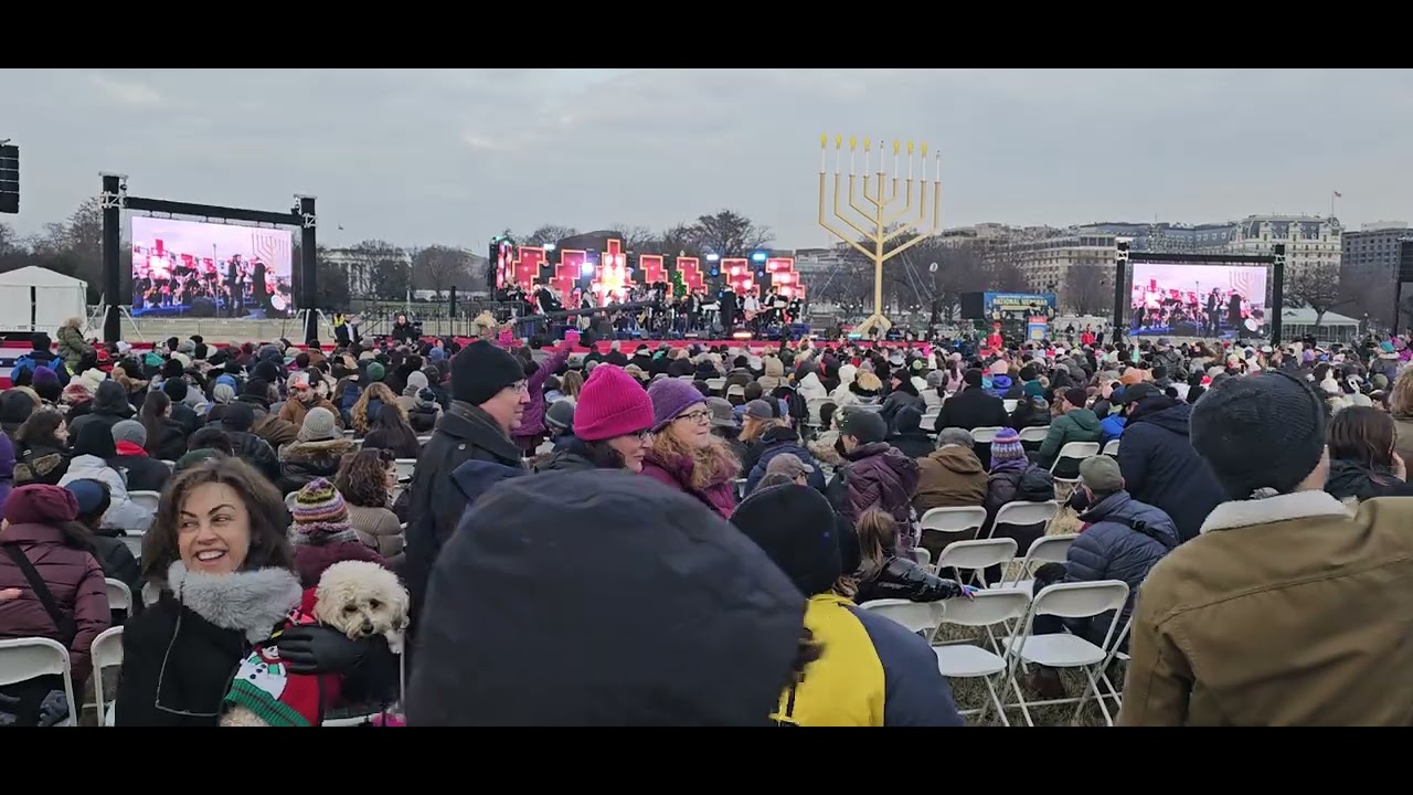 National Menorah on the Ellipse, 2024 - YouTube