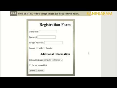 XI COMPUTER APPLICATION PRACTICAL CA3 || FORM DESIGN || TN SCERT SYLLABUS - YouTube