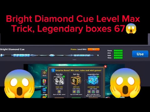 🔥8 ball pool | Bright Diamond Cue Level Max Trick 2023 |Or Legendary ...