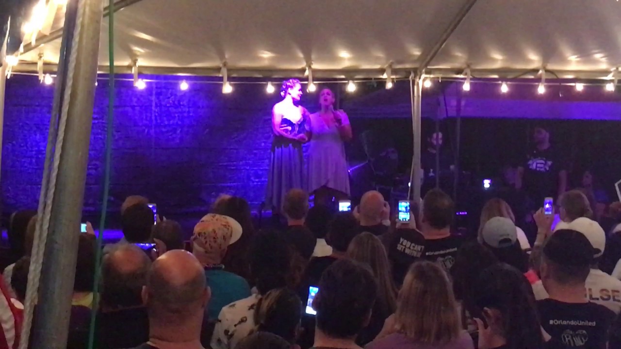 Janine Fatone performing "Rise Up" at the Pulse Orlando Remembrance ...