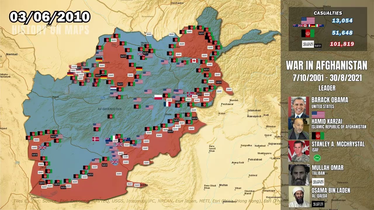 The Afghanistan War Every Day (2001-2021) - YouTube