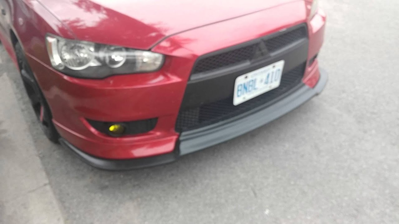 Red 2011 Lancer De Evo Conversion - YouTube