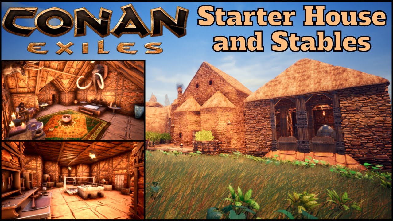 How to Build Another Starter House and Stables in Vanilla Conan Exiles ...