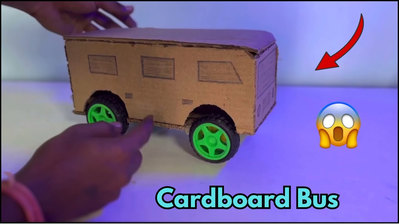 How To Make Bus by Using Cardboard | DIY Bus Toy - YouTube