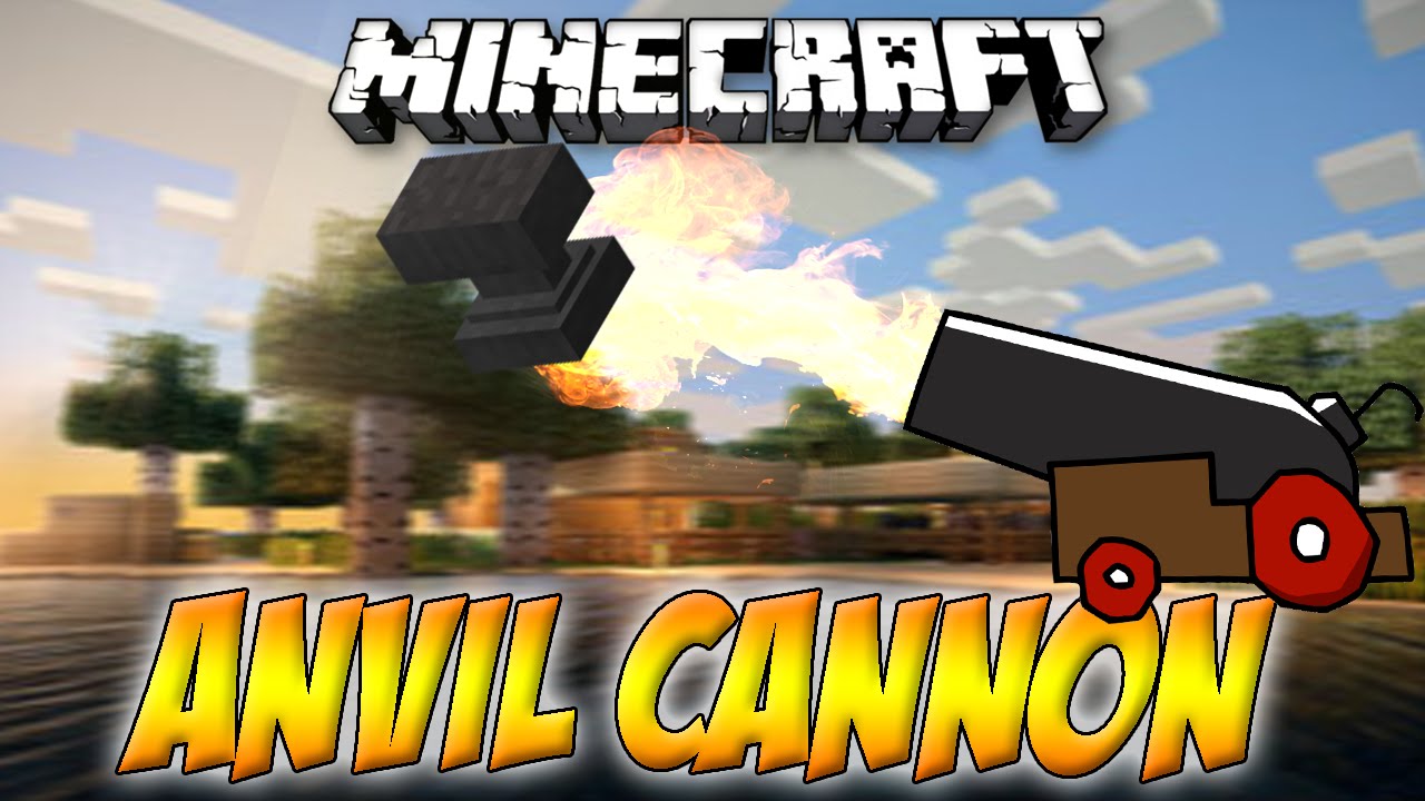 Minecraft: INSANE ANVIL CANNON Tutorial - YouTube